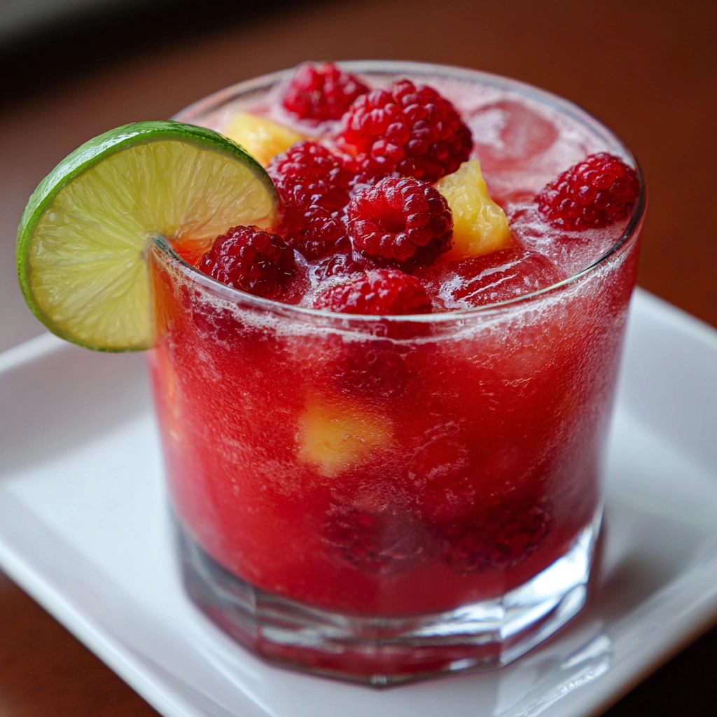 Raspberry Pineapple Coconut Cooler - tastywithyou.com